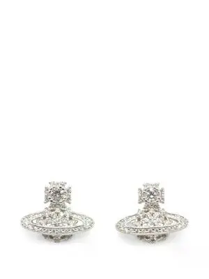 VIVIENNE WESTWOOD Orb Crystal-embellished Earrings - Silver