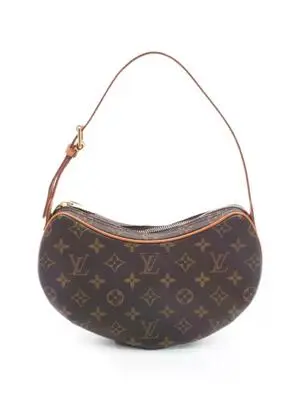LOUIS VUITTON 2003 Pochette Croissant Shoulder Bag - Brown