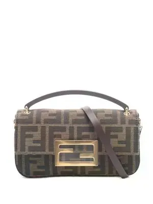 Fendi Zucca Shoulder Bag - Brown