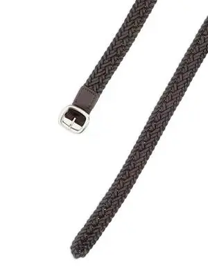 Hereu Braided Calf Leather Belt - Brown