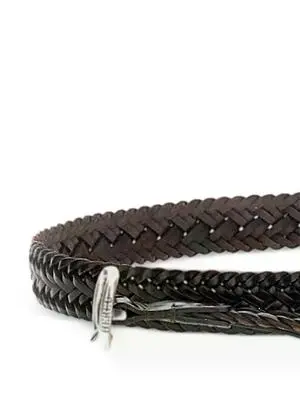 Hereu Braided Calf Leather Belt - Brown
