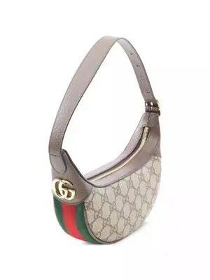 Gucci 2020s Ophidia Gg Supreme Mini Shoulder Bag - Neutrals