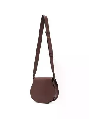 Chloé Marcie Grained-leather Shoulder Bag - Brown