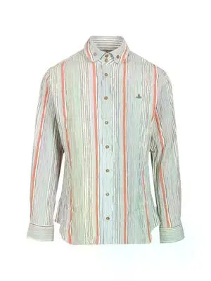 VIVIENNE WESTWOOD Krall Smocked Striped Shirt