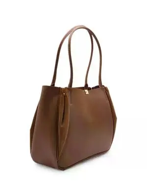 COCCINELLE Suede-panel Leather Tote Bag