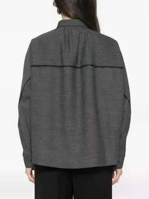 Fabiana Filippi Embellished Spread Collar Shirt
