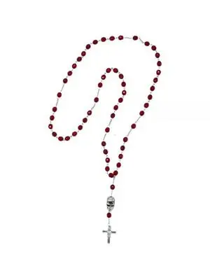 HTC LOS ANGELES Mistery Skull-detail Beaded Necklace - Silver