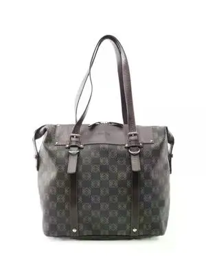 Loewe 2000s Anagram Tote Bag - Brown