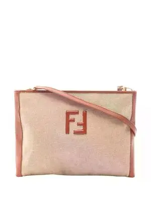 Fendi 1980-1990 Canvas Ff Crossbody Bag