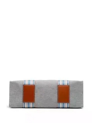 Loro Piana 2020-2026 Canvas The Suitcase Stripe Tote Satchel