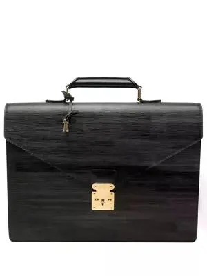 LOUIS VUITTON 2004 Epi Serviette Conseiller Business Bag - Black