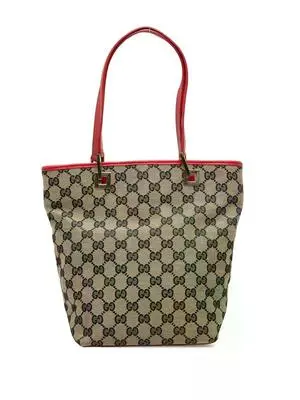 Gucci 2000-2015 Gg Canvas Tote Bag - Red