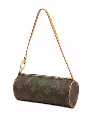 LOUIS VUITTON 1990-2010 Monogram Papillon Pochette Handbag - Brown