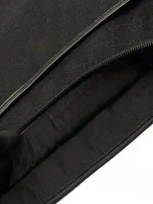 Gucci Gg Canvas Perforated Crossbody Bag