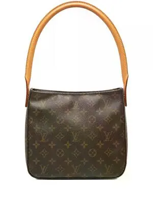 LOUIS VUITTON 2002 Monogram Looping Mm Shoulder Bag - Brown