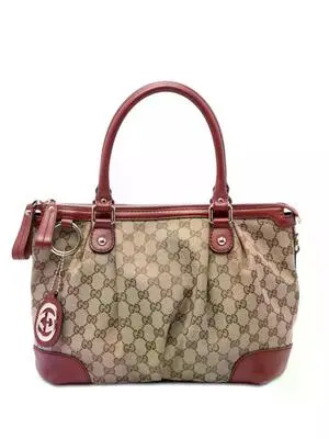 Gucci Monogram Gg Canvas Sukey Satchel