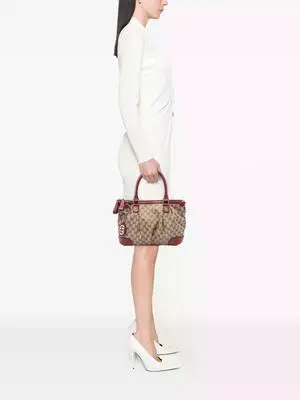 Gucci Monogram Gg Canvas Sukey Satchel