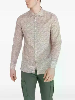 TINTORIA MATTEI 954 Geometric-print Shirt