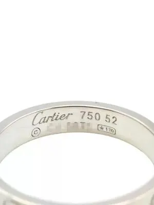 Cartier 18k White Gold Love Ring - Silver