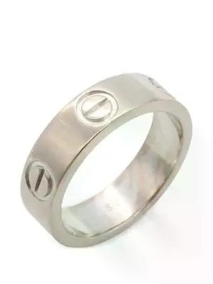 Cartier 18k White Gold Love Ring - Silver