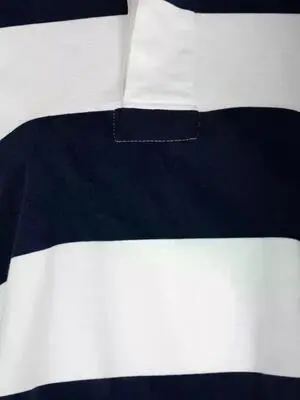 Denimist Long-sleeve Striped Polo Top