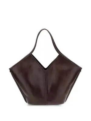 Hereu Calella Leather Shoulder Bag - Red