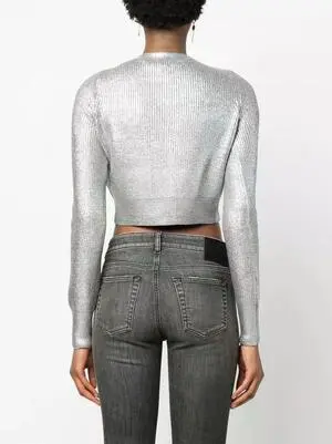 DIESEL® Cropped Wool Cardigan