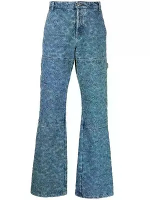Off-white Wide Leg Jeans For Men