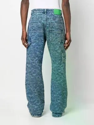 Off-White Floral-embroidery Carpenter Jeans