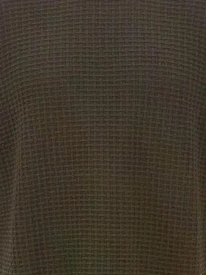 KANGRA Honeycomb-stitch Short-sleeved Top