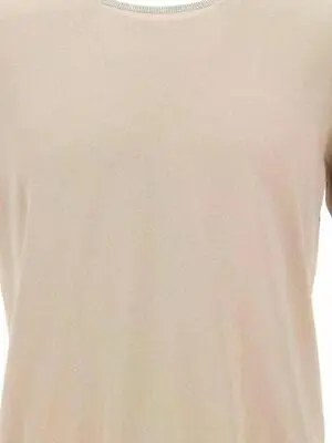 GRAN SASSO Short-sleeved Ribbed-trim Top