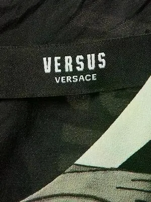 VERSUS Printed Crepe Mini Dress