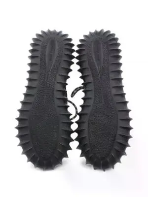 Bottega Veneta High-top Sneakers With Ridged Sole - Black