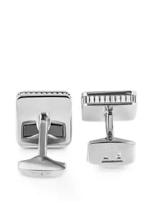 Tateossian Giza Ice Enamel-texture Cufflinks - Silver