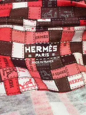 Hermès 2010s Bolduc Au Carre T-shirt - Red