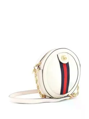 Gucci Ophidia Round Shoulder Bag Mini Crossbody Bag - Neutrals