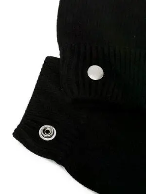 Rick Owens Fingerless Press-stud Gloves