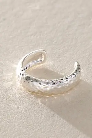 Free People Textured Toe Ring - Silver