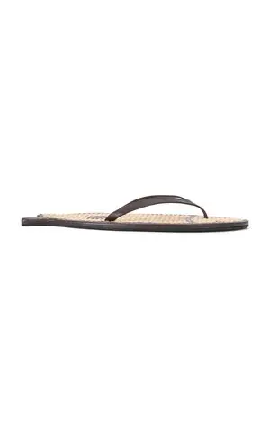 Staud Fish Flop Leather Slippers - Neutral