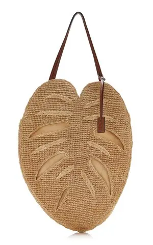 Staud Large Palm Raffia Tote Bag - Neutral
