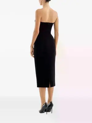 ADAMARIS Embellished Strapless Midi Dress