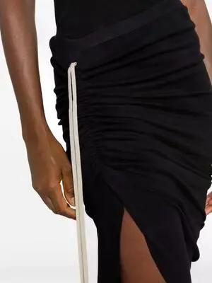 Rick Owens Edfu Ruched Maxi Skirt