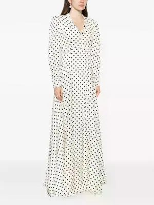 ADAMARIS Polka-dot Maxi Dress