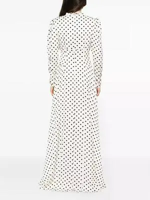 ADAMARIS Polka-dot Maxi Dress