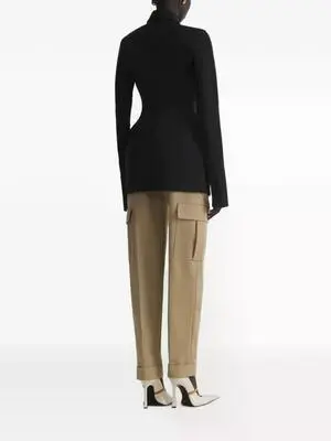 MUGLER Black Shirt Jacket