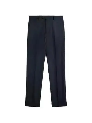 FAY Slim-fit Virgin Wool Trousers - Blue