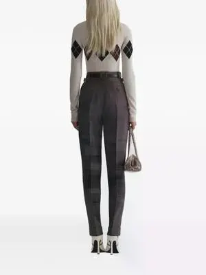 MUGLER Houndstooth Check Tailored Trousers