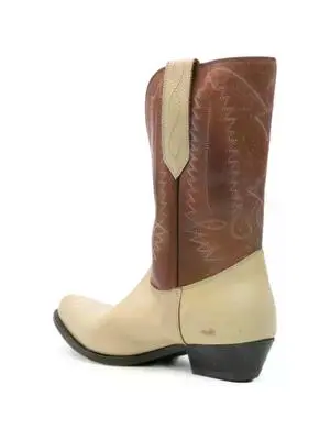 GOLDEN GOOSE Wish Star Embroidered Boots