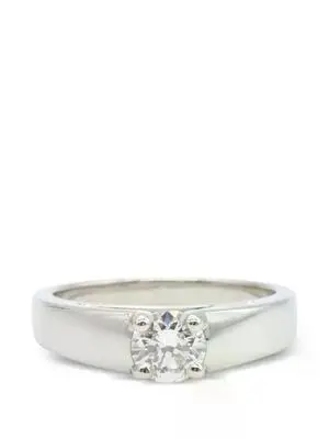 BVLGARI 2010s Glyph Diamond Ring