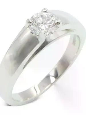 BVLGARI 2010s Glyph Diamond Ring